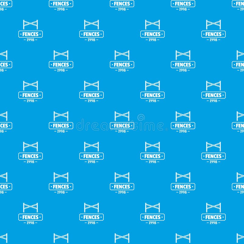 Fence Police Pattern Seamless Blue Stock Illustration - Illustration of ...