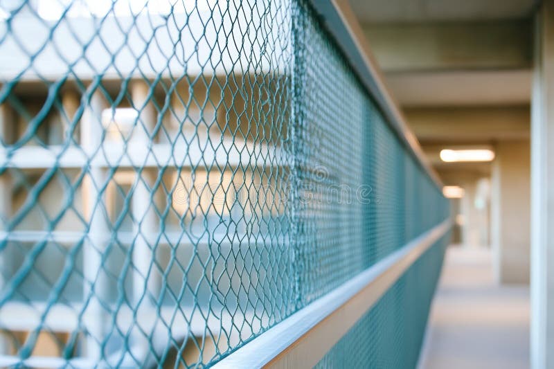 A Fence is Positioned within a Building Setting, Showcasing a Unique ...