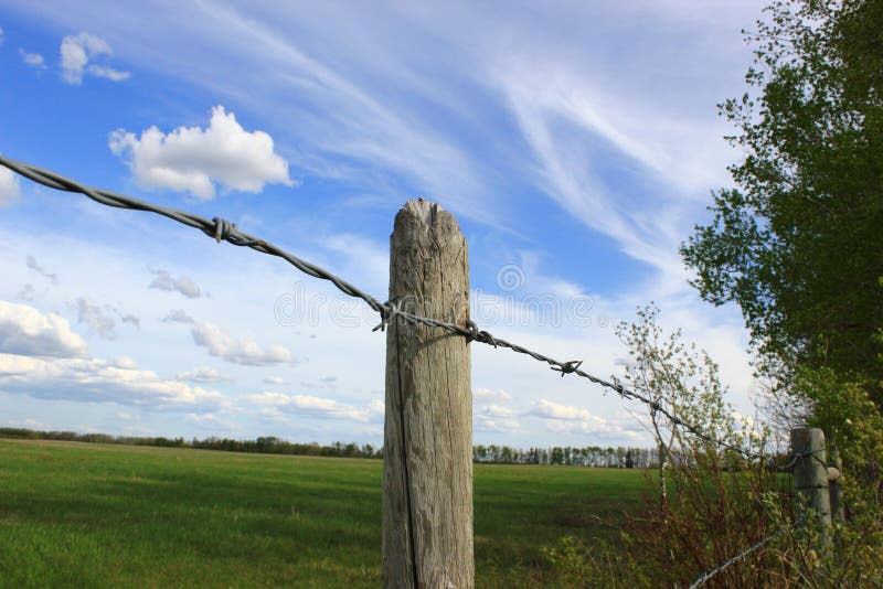 Fence Post stock image. Image of post, outdoor, blue - 44754351