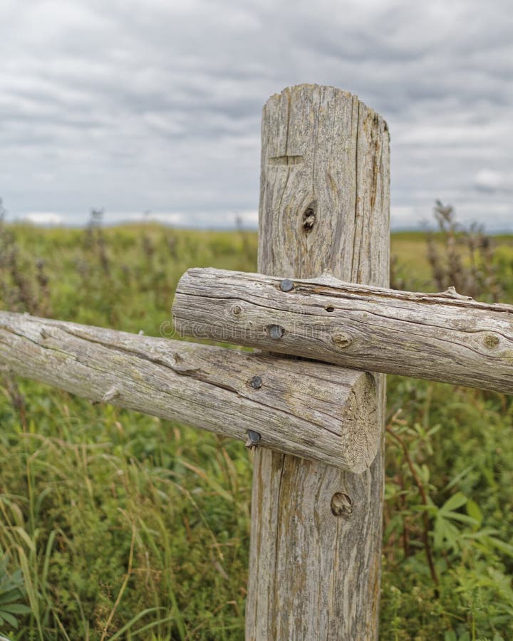 Fence post and rails stock photo. Image of landscape - 231790900