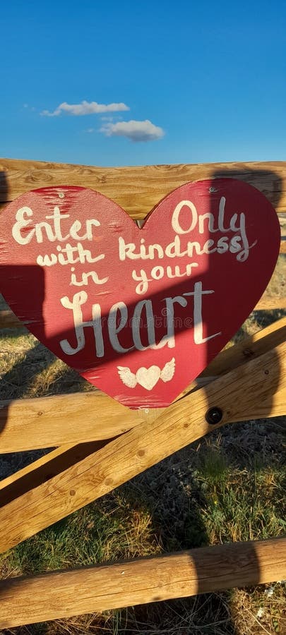 Fence Post Sign at Curt Gowdy State Park Stock Image - Image of drink ...
