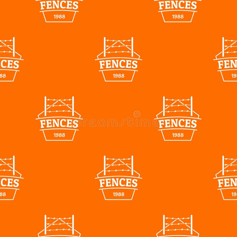 Fence Prison Pattern Vector Orange Stock Vector - Illustration of ...