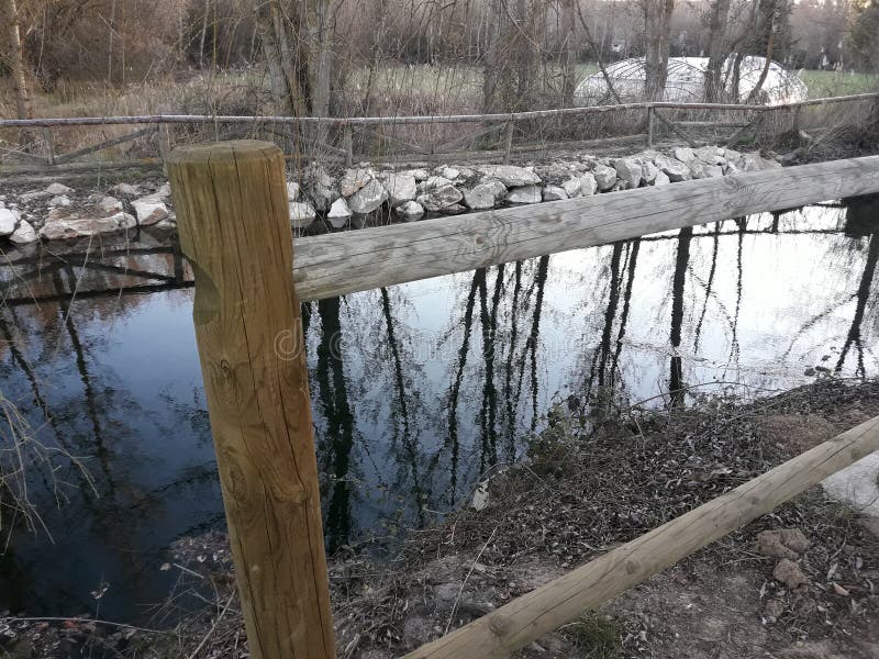 Fence stock image. Image of fence, river, nature, landscape - 87633359
