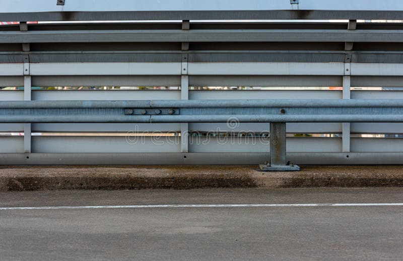 Road Railing Barrier, Selective Focus Shallow Depth of Field, Accident ...