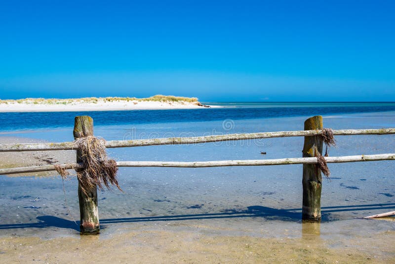 Fence on Shore of the Baltic Sea Stock Image - Image of cloudless ...