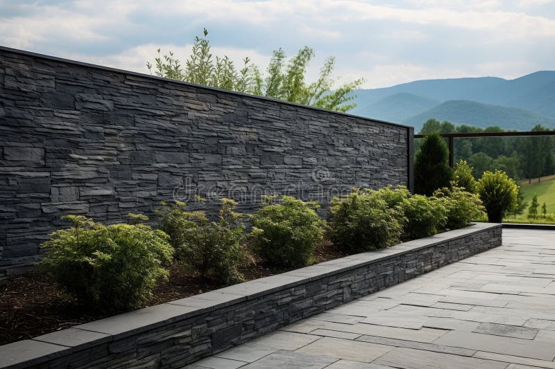 Fence Stone Panels. Artificial Concrete Panels Imitating Natural Stone ...