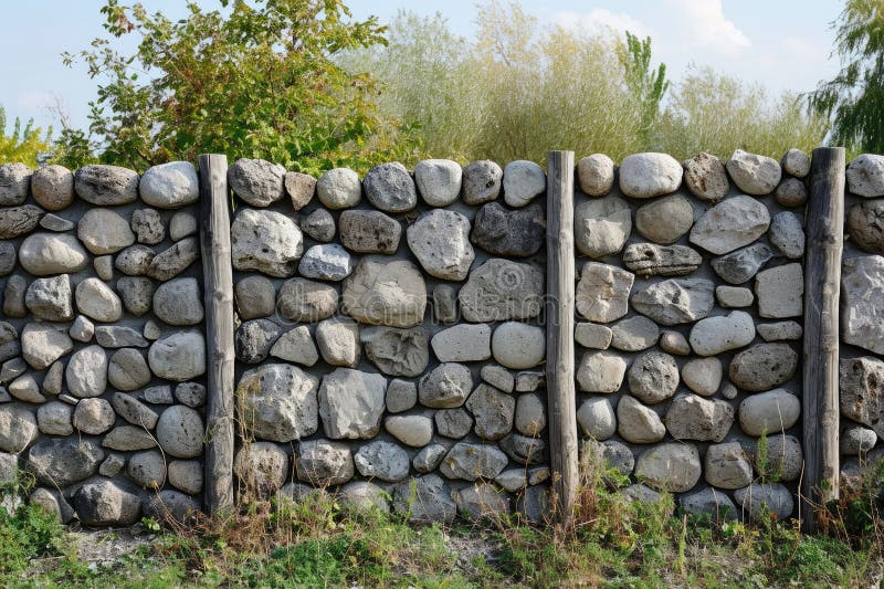 Fence Stone Panels. Artificial Concrete Panels Imitating Natural Stone ...