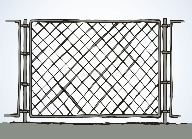 Fence. Vector drawing stock vector. Illustration of icon - 309277591