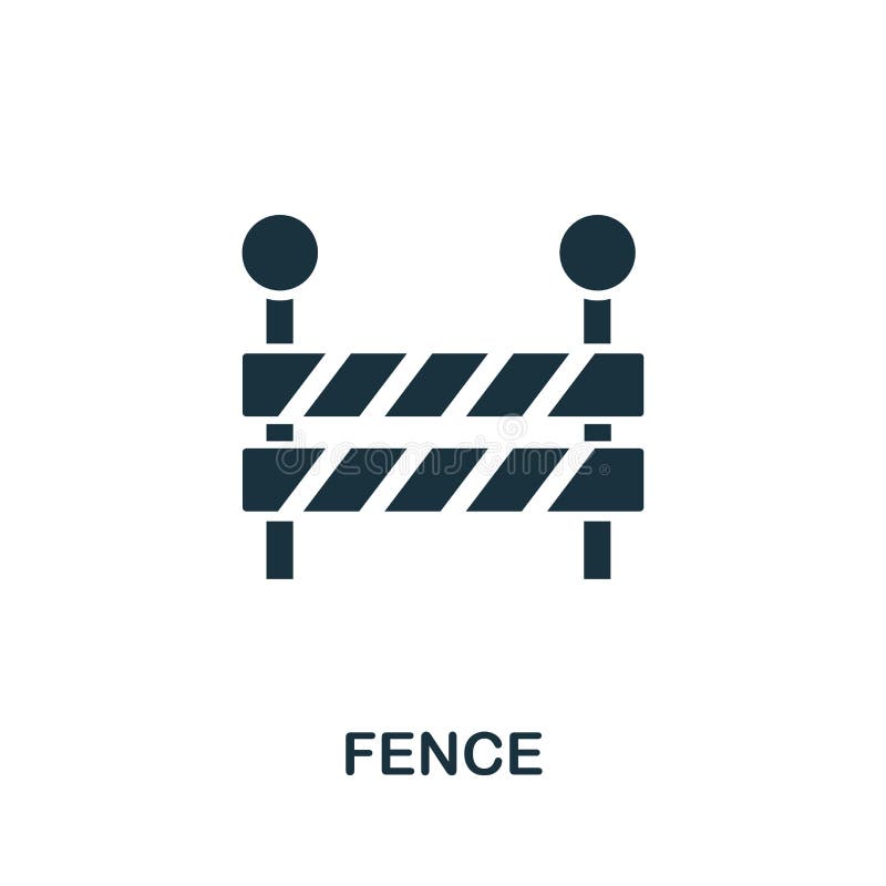 Fence Icon Symbol. Creative Sign From Construction Tools Icons ...