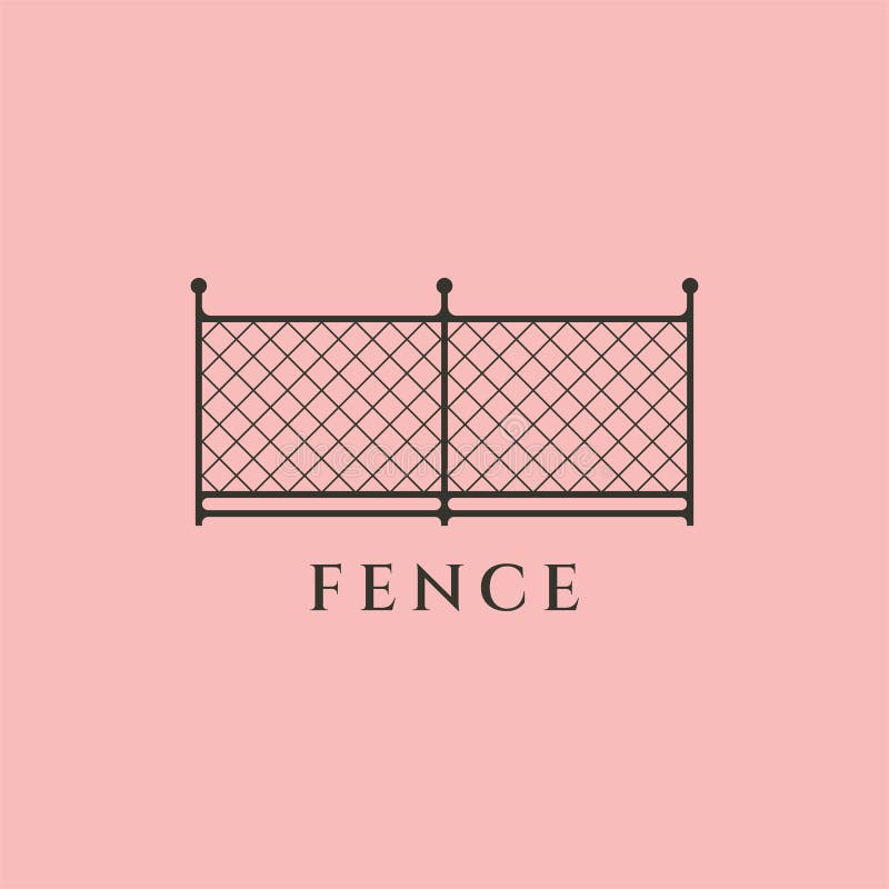 Fence Wire Vector Symbol Illustration Design Stock Vector ...