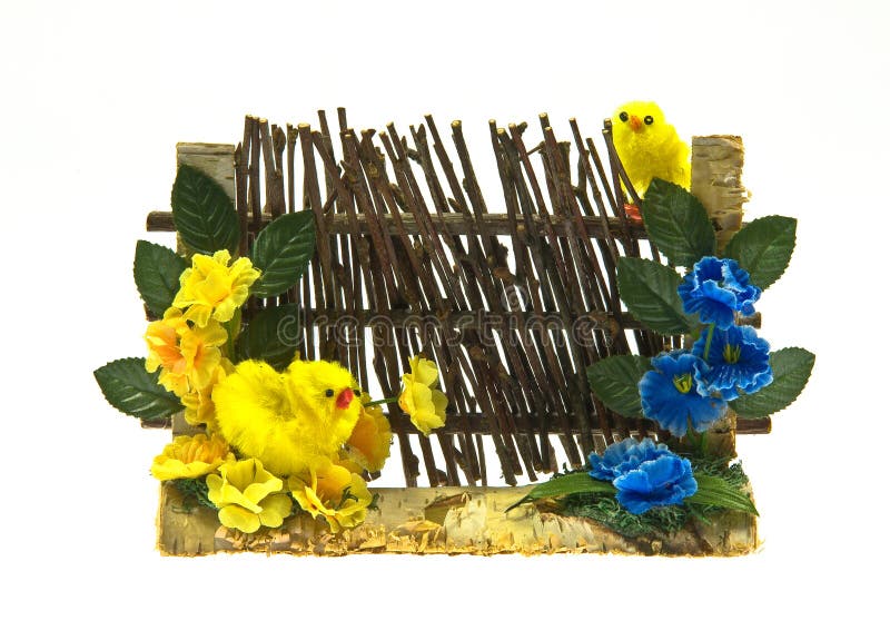 Fence witch chicken stock image. Image of white, yellow - 4471507