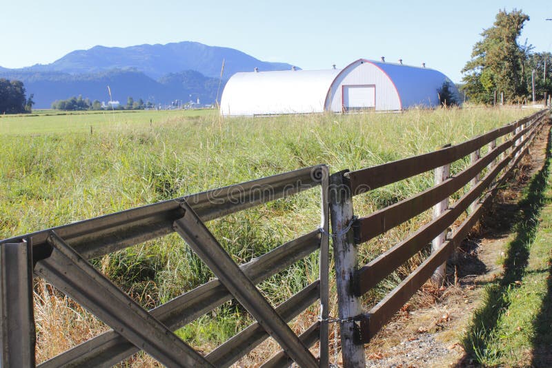 Fenced Farm Land stock image. Image of british, field - 26518133