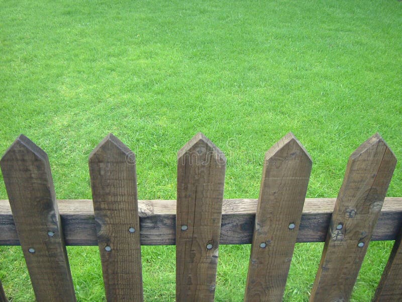 Fenced lawn stock image. Image of fence, lawn, fresh, shaped - 65775