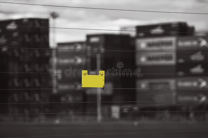 Fenced Off Area stock photo. Image of electric, perimeter - 36129854