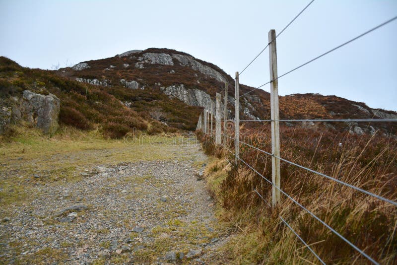 Fenced pathway stock photo. Image of fenced, scenic, broken - 49068764