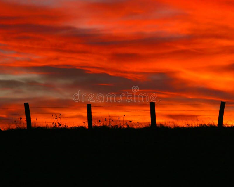 Farm Sunset stock photo. Image of farm, augur, barn, cloud - 957914