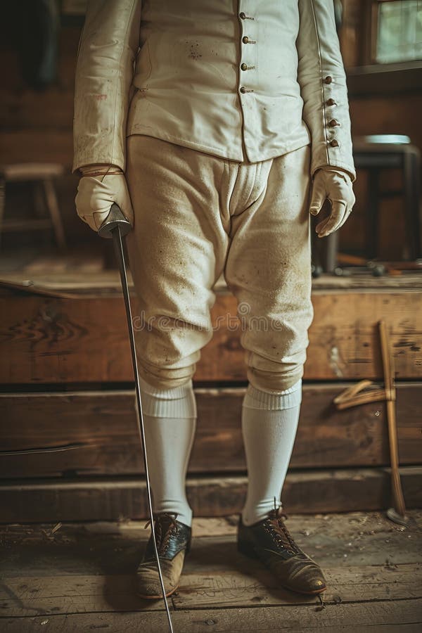 Fencers Precise Footwork in Lunge Displaying Olympic Level Agility and ...