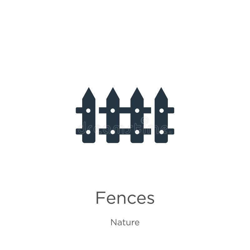 Fences Icon Vector. Trendy Flat Fences Icon from Nature Collection ...