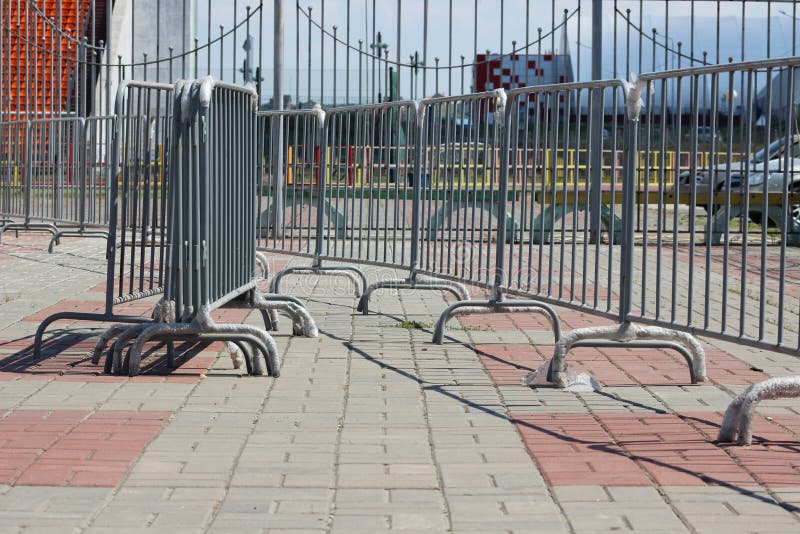 Fences for Security at Mass Events 02 Stock Photo - Image of fencing ...