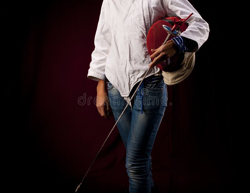 Fencing stock image. Image of head, clothing, fight, mask - 26297527