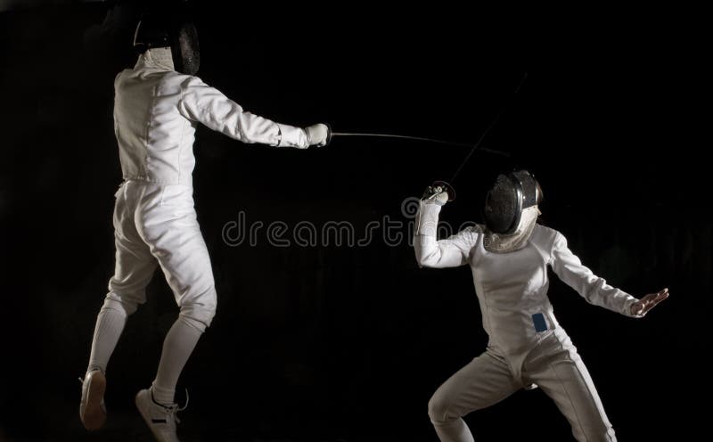 Fencing action stock photo. Image of fencer, touche, fencing - 7945140