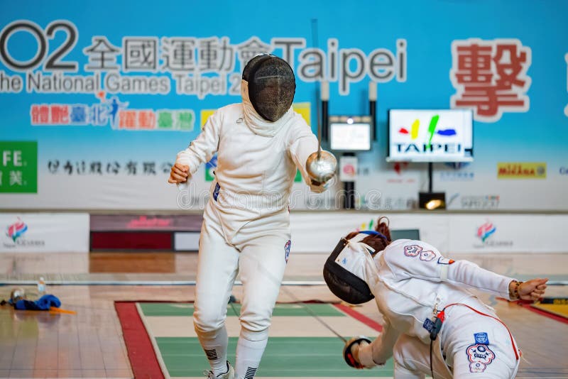 Fencing Competition of the National Games Editorial Photography - Image ...