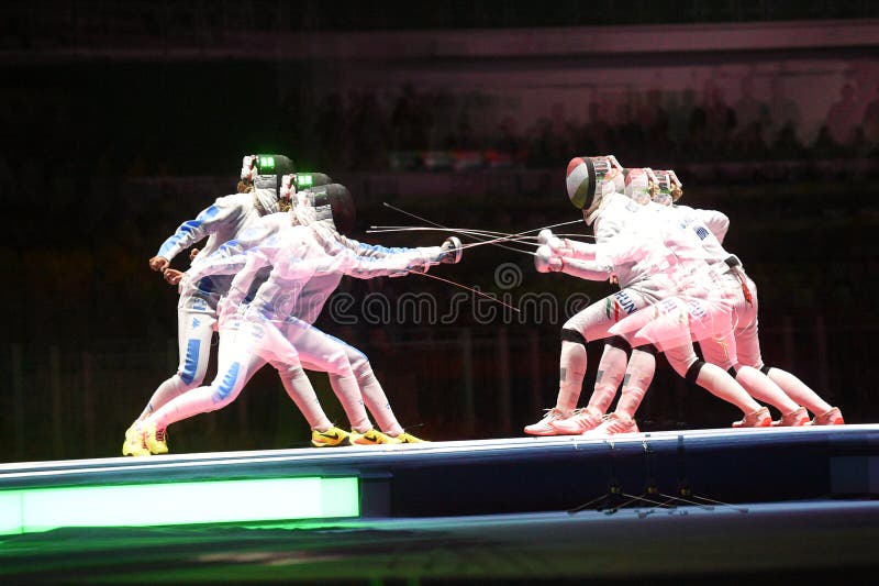 Fencing competition editorial photo. Image of games - 156657031