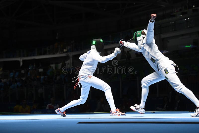 Fencing competition editorial image. Image of games - 156657160