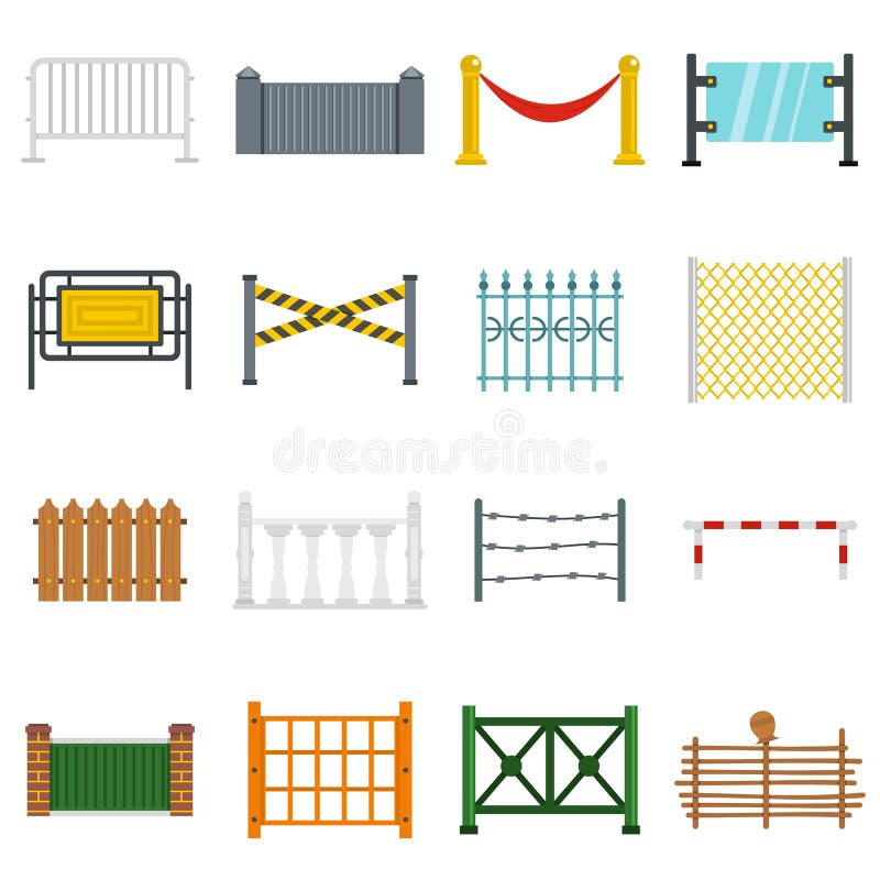 Fencing icons set purple stock vector. Illustration of blocked - 98448850