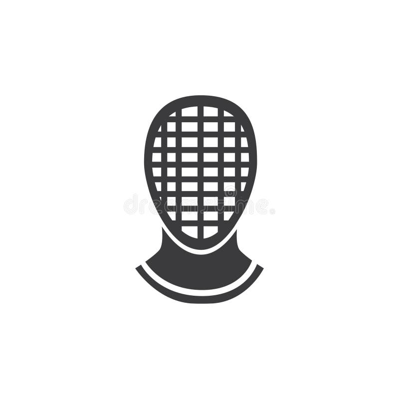 Fencing Mask. Vector Illustration Decorative Design Stock Vector ...