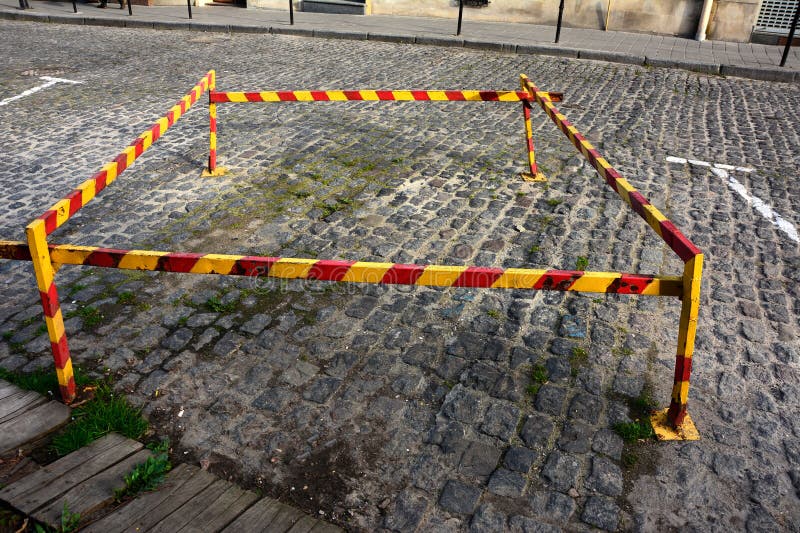 Fencing of Particularly Dangerous Sections or Road Sections Stock Photo ...