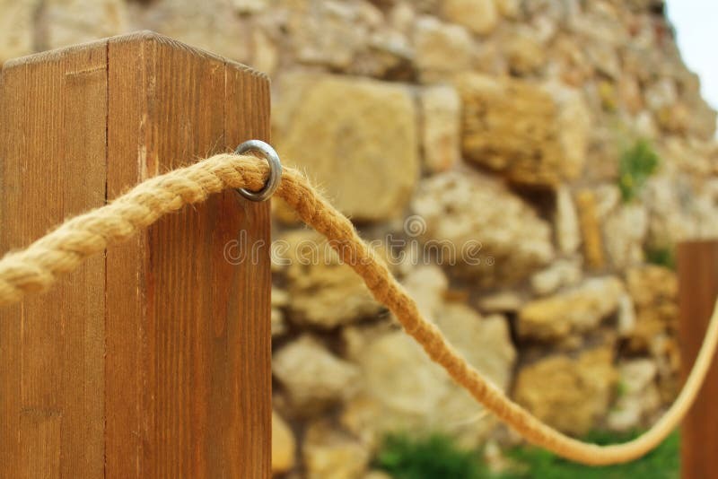 Fencing posts rope texture stock photo. Image of beautiful - 157523632