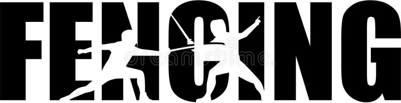 Fencing stock vector. Illustration of olympics, classical - 25980062