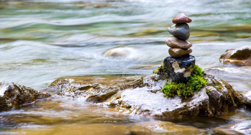 Feng Shui balance stock image. Image of harmony, pebble - 14044149