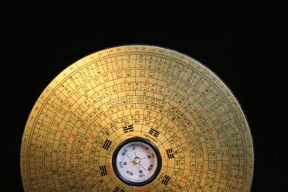 Feng Shui Compass stock image. Image of decor, north, design - 5817637