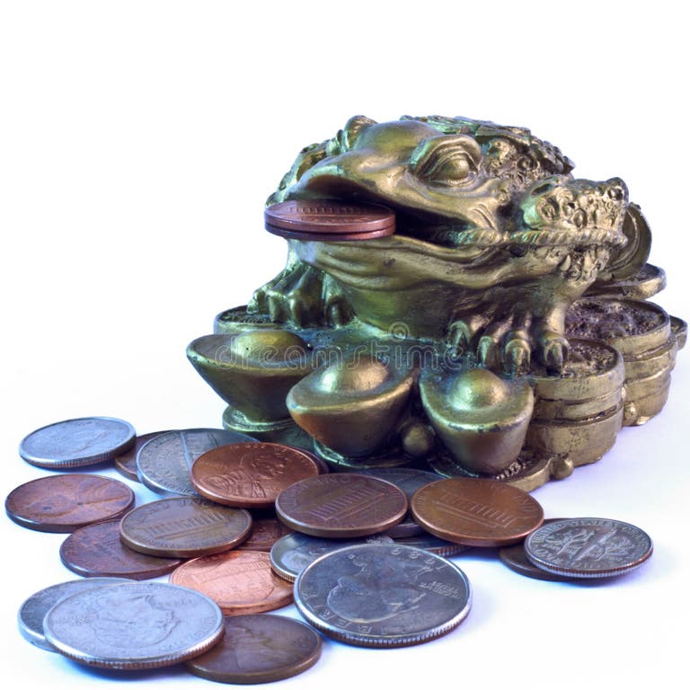 Feng Shui money frog stock image. Image of frog, shui - 21773567