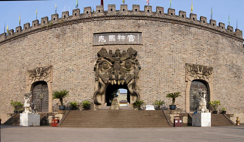 Fengdu, Ghost Town, Yantse River, China Stock Image - Image of ...