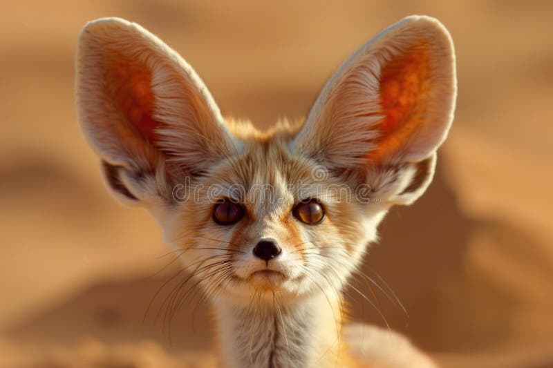 Fennec Fox with Enormous Ears in Desert Environment AI Stock Photo ...