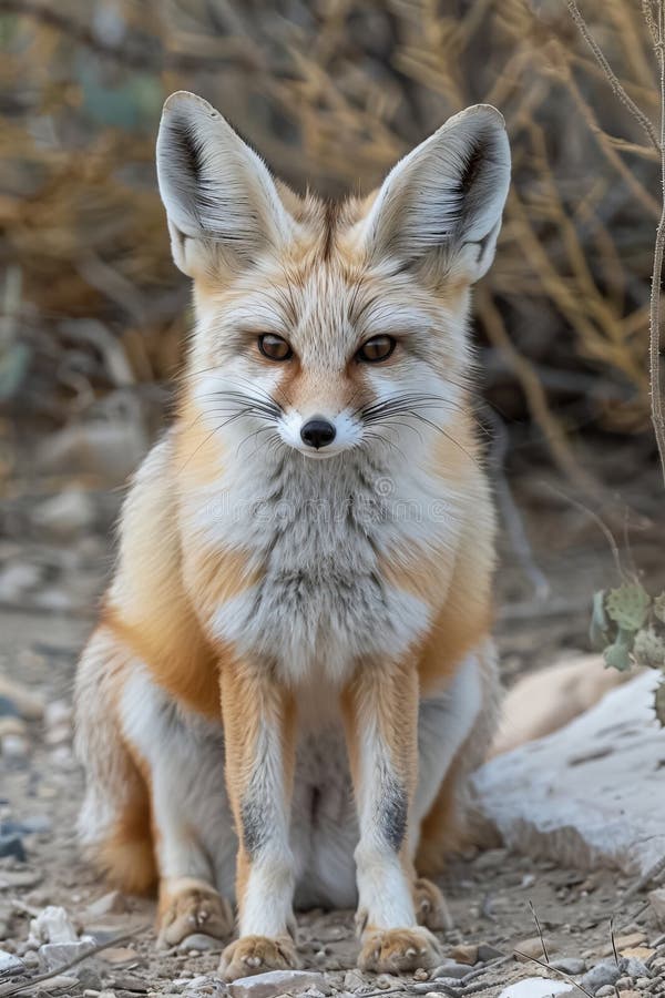 Fennec Fox Resting Contentedly, Enjoying the Warm Sunlight and ...