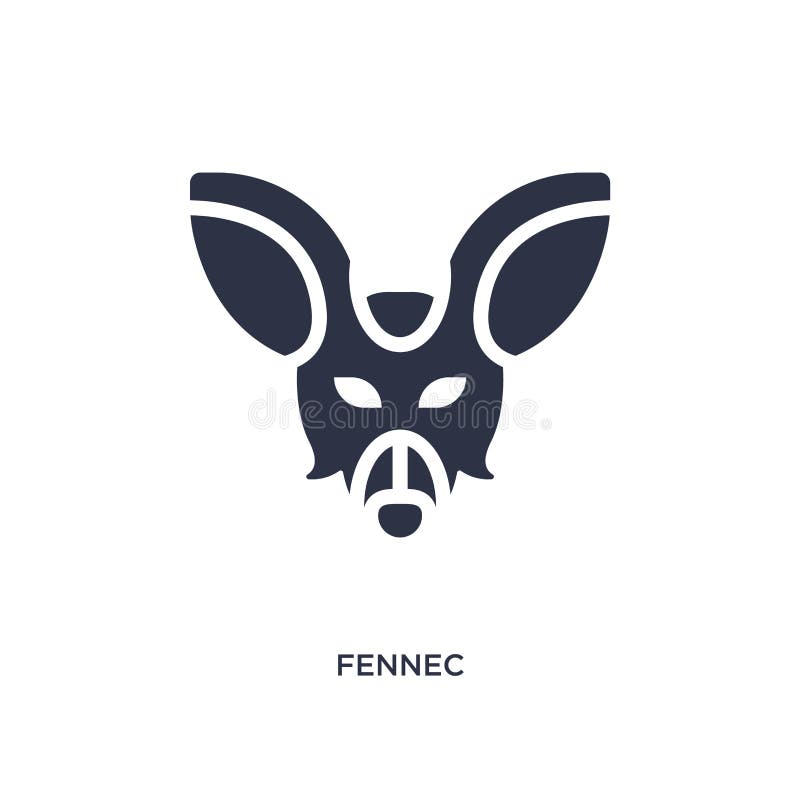 Fennec Fox Icon in Trendy Design Style. Fennec Fox Icon Isolated on ...