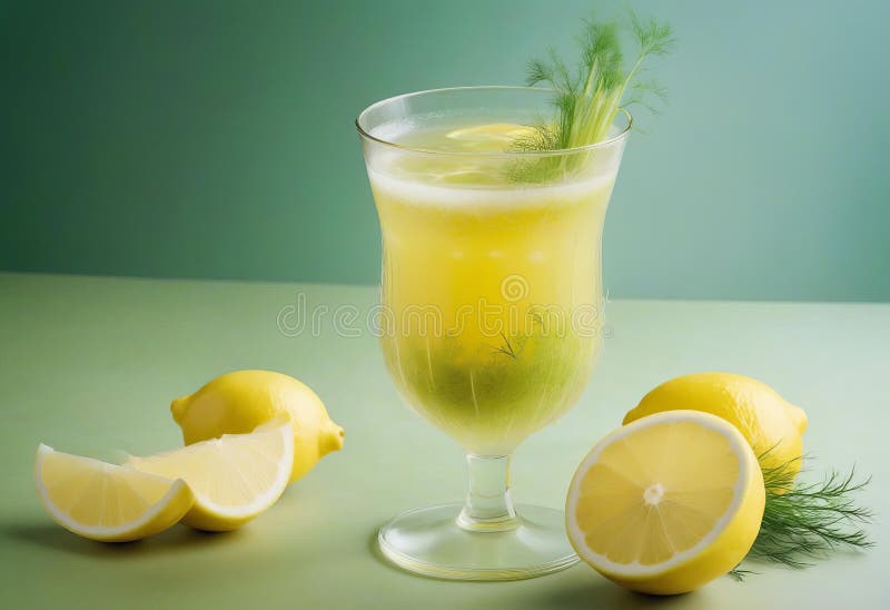 Fennel,variyali or Foeniculum Vulgare Juice Stock Illustration ...