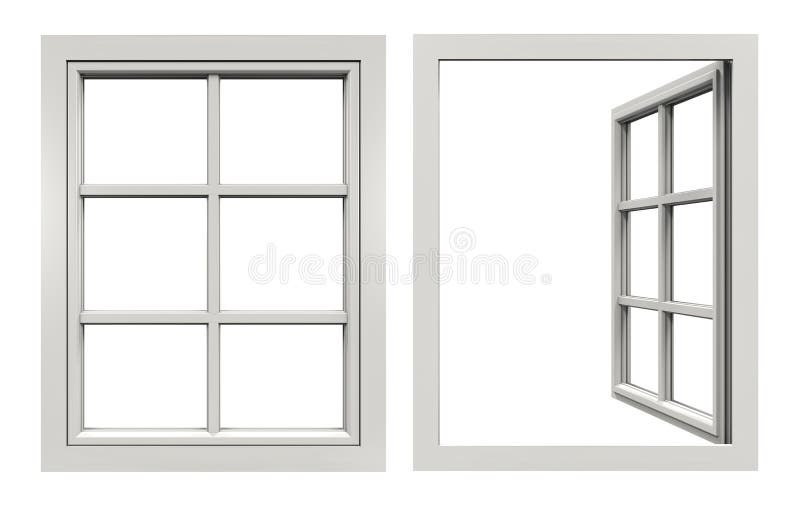 Fenster Offen Und Geschlossen Stock Abbildung - Illustration von ...