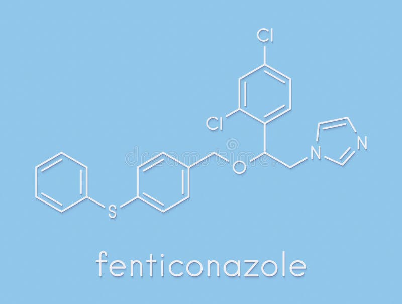 Fenticonazole Antifungal Drug Molecule Stock Illustrations – 6 ...
