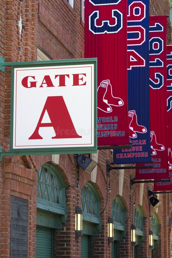 Championship Banners Fenway Park Editorial Stock Photo - Image of major ...