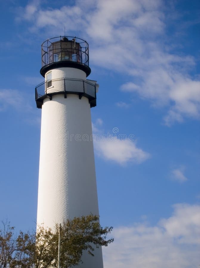 Eichen-Insel-Leuchtturm Im North Carolina Stockbild - Bild von ...
