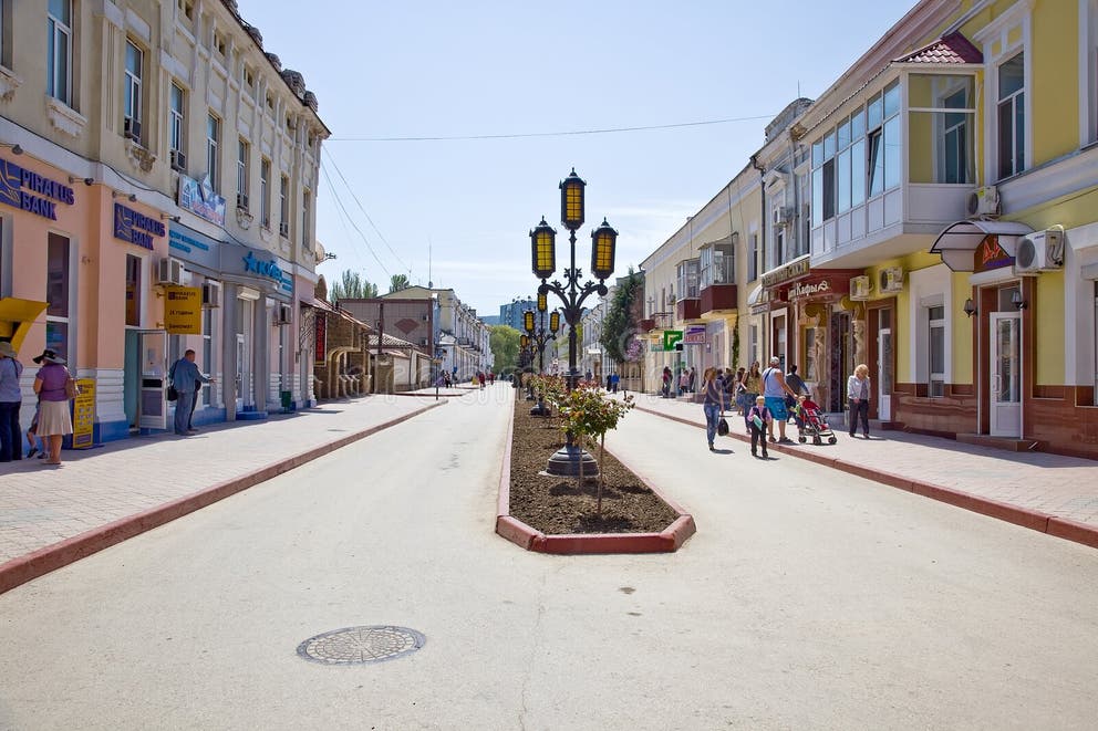 Feodosia, paysage urbain image stock éditorial. Image du cityscape ...