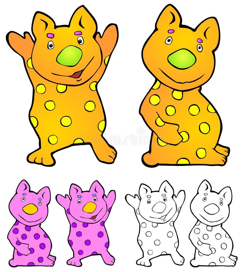 Ferdie stock vector. Illustration of monster, happy, critter - 71305780