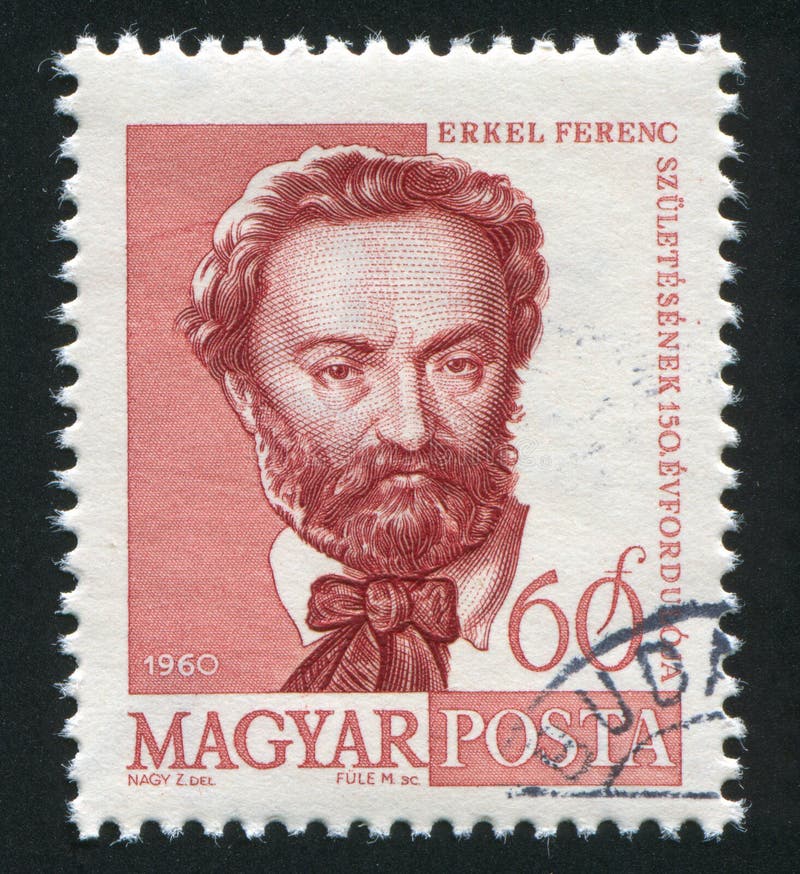 Ferenc Erkel editorial stock image. Image of serious - 232325844