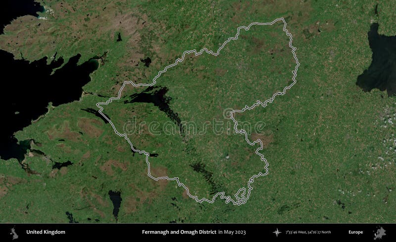 Fermanagh and Omagh District Outlined, United Kingdom. Sentinel. May ...
