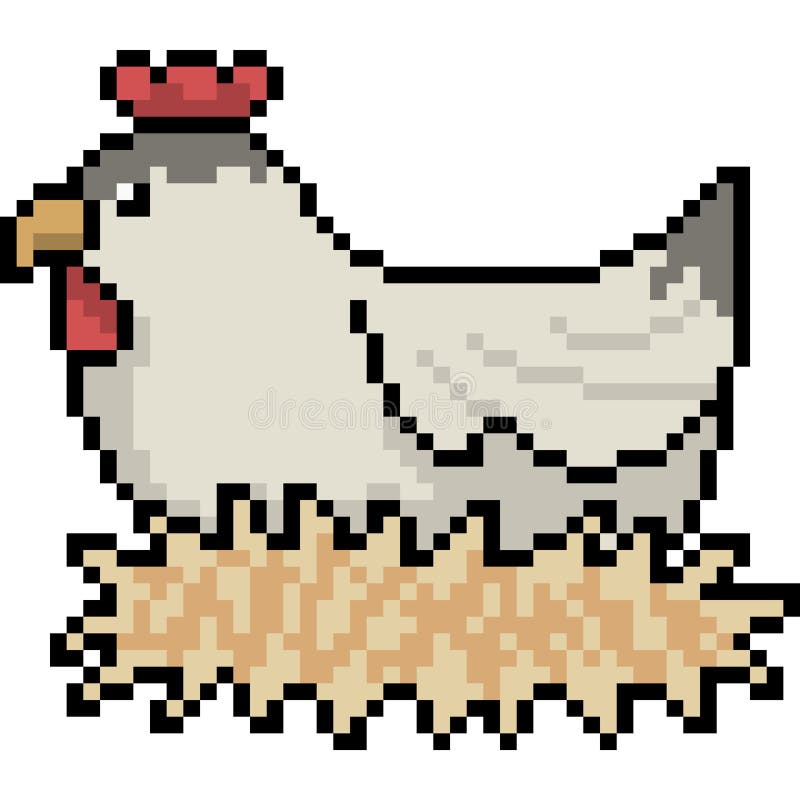 Pixel Art Farm Animals illustration de vecteur. Illustration du pixel ...